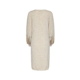 Tchibo - Strickkleid mit Pailletten - Damen - Gr. S - beige