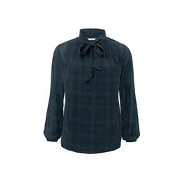 Tchibo - Karierte Schluppenbluse - Damen - Gr. 46 - dunkelblau/kariert