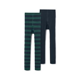 Tchibo - 2 Paar Thermoleggings - Gr. 122/128 - dunkelblau