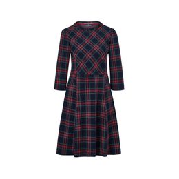 Tchibo - Kariertes Jacquard-Kleid - Damen - Gr. L - dunkelblau/kariert