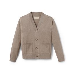 Tchibo - Strickjacke - M&auml;dchen - Gr. 146/152 - hellbraun