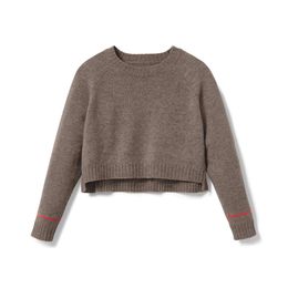 Tchibo - Strickpullover mit Wolle - M&auml;dchen - Gr. 170/176 - hellbraun