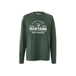 Tchibo - Longsleeve &raquo;Mustang&laquo; - Herren - Gr. XL - gr&uuml;n/print