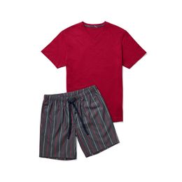 Tchibo - Shorty-Pyjama - Herren - Gr. S - dunkelblau/gestreift