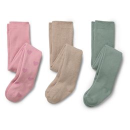 Tchibo - 3 Paar Kinder-Frottee-Thermostrumpfhosen - M&auml;dchen - Gr. 110/116 - hellbraun