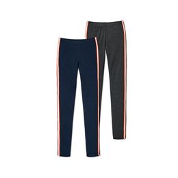 Tchibo - 2 Leggings - M&auml;dchen - Gr. 134/140 - dunkelblau