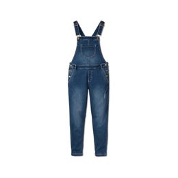 Tchibo - Latzjeans - M&auml;dchen - Gr. 122/128 - dunkelblau