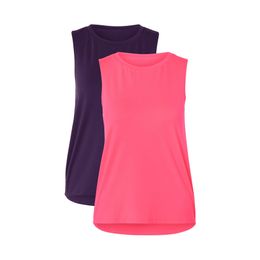 Tchibo - 2 Sport-Tops - Damen - Gr. M - pink