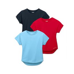 Tchibo - 3 M&auml;dchen Funktionsshirts - M&auml;dchen - Gr. 122/128 - dunkelblau