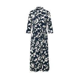 Tchibo - Bedrucktes Hemdblusenkleid - Damen - Gr. 40 - dunkelblau