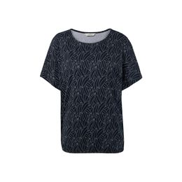 Tchibo - &Uuml;berschnittenes Blusenshirt - Damen - Gr. L - dunkelblau/print