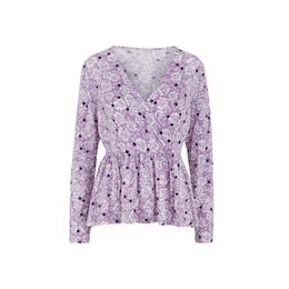 Tchibo - Langarmshirt - Damen - Gr. XS - violett/gebl&uuml;mt