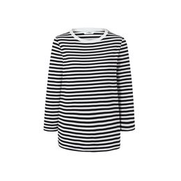 Tchibo - Shirt mit 7/8-Arm - Damen - Gr. L - schwarz/gestreift