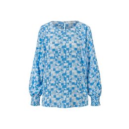Tchibo - Bedruckte Bluse - Damen - Gr. 42 - blau/print