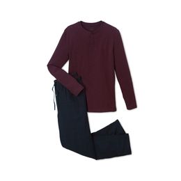 Tchibo - Flanell-Pyjama - Herren - Gr. XL - bordeaux/kariert