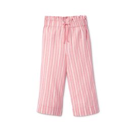 Tchibo - Culotte mit Leinen - Baby - Gr. 86/92 - wei&szlig;/gestreift