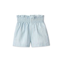 Tchibo - Paperbag-Shorts - M&auml;dchen - Gr. 134/140 - wei&szlig;/gestreift