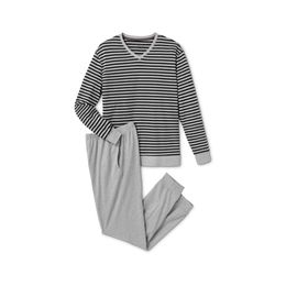 Tchibo - Pyjama - Herren - Gr. M - schwarz/gestreift