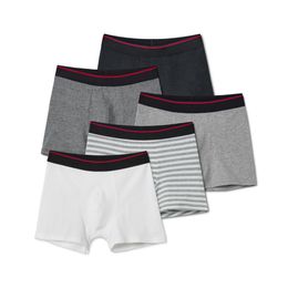 Tchibo - 5 Slipboxer - Herren - Gr. S/4 - schwarz/gestreift