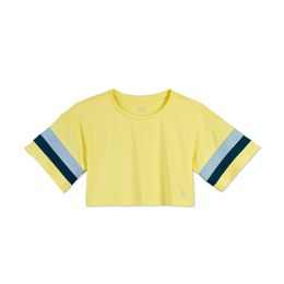 Tchibo - Kinder-Cropped-Funktionsshirt mit recyceltem Material - M&auml;dchen - Gr. 158/164 - gelb