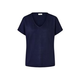 Tchibo - Piqu&eacute;-Jerseyshirt - Damen - Gr. L - dunkelblau