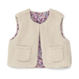 Tchibo - Kinder-Teddyweste - Baby - Gr. 86/92 - creme
