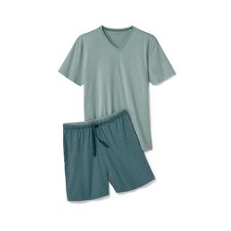 Tchibo - Shorty-Pyjama - Herren - Gr. XXL - petrol/print