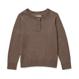 Tchibo - Kinder-Henley-Strickpullover - Kinder - Gr. 122/128 - braun