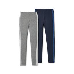 Tchibo - 2 Leggings - M&auml;dchen - Gr. 158/164 - dunkelblau