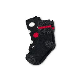 Tchibo - 2 Paar Kuschelsocken - M&auml;dchen - Gr. 31-34 - silber/gepunktet
