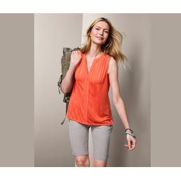 Tchibo - Funktionstop - Damen - Gr. XS - orange/print
