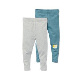 Tchibo - 2 Leggings - Baby - Gr. 86/92 - petrol/print