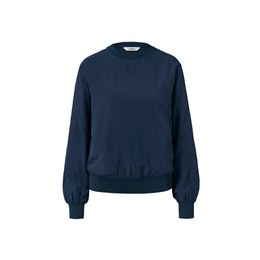 Tchibo - Bluse mit Rippb&uuml;ndchen - Damen - Gr. 48 - dunkelblau