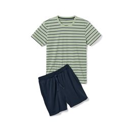 Tchibo - Shorty-Pyjama - Herren - Gr. XXL - dunkelblau/gestreift