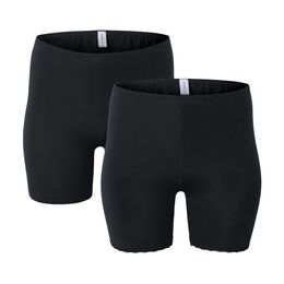 Tchibo - 2 Radler-Shorts - Damen - Gr. XXL - schwarz