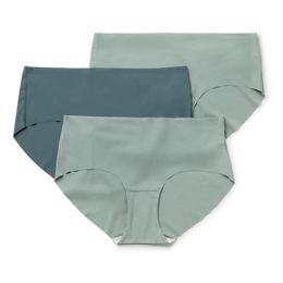 Tchibo - 3 Magic-Cut-Pantys - Damen - Gr. XS - petrol