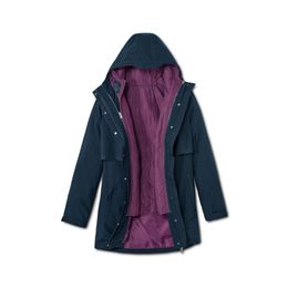 Tchibo - 3-in-1-Funktions-Outdoormantel - Damen - Gr. 40 - dunkelblau