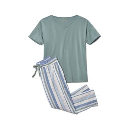 Tchibo - 7/8-Pyjama - Damen - Gr. XL - mehrfarbig/gestreift