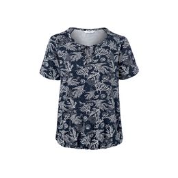 Tchibo - Blusenshirt - Damen - Gr. S - dunkelblau/print