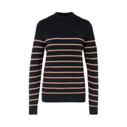 Tchibo - Strickpullover mit Stehkragen - Damen - Gr. XL - hellbraun/gestreift