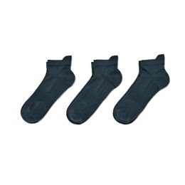 Tchibo - 3 Paar Unisex-Sportsneaker-Socken - Damen - Gr. 43-46 - dunkelblau