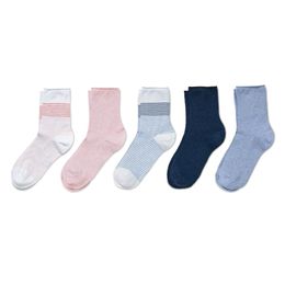 Tchibo - 5 Paar Socken - Damen - Gr. 35-38 - dunkelblau