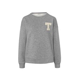 Tchibo - Sweatshirt mit Badge - Damen - Gr. XL - creme