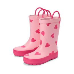 Tchibo - Kinder-Regenstiefel - Gr. 24-25 - hellrosa/print