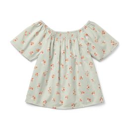 Tchibo - Kinder-Bluse - M&auml;dchen - Gr. 122/128 - creme/gebl&uuml;mt