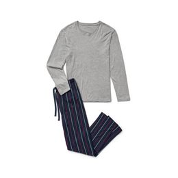 Tchibo - Pyjama - Herren - Gr. XL - dunkelblau/gestreift