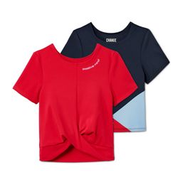Tchibo - M&auml;dchen cropped Funktionsshirt - M&auml;dchen - Gr. 146/152 - dunkelblau