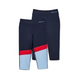 Tchibo - 3/4-Sporttights mit recyceltem Material im Set - M&auml;dchen - Gr. 158/164 - dunkelblau