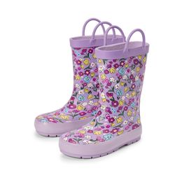 Tchibo - Kinder-Regenstiefel - Gr. 24-25 - lila/print