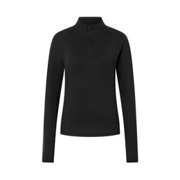 Tchibo - Sportshirt mit Half-Zip - Damen - Gr. S - schwarz